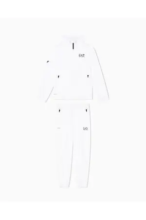 Emporio Armani Tennis Pro Tracksuit In Ventus7 Technical Fabric - White