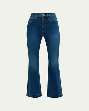 Veronica Beard Carson Flare Jeans - Dkblue
