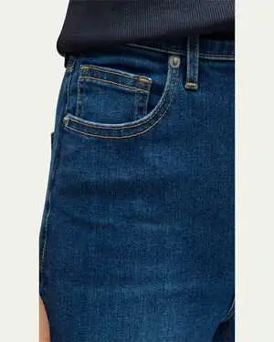 Veronica Beard Carson Flare Jeans - Dkblue