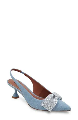 Bcbgmaxazria Archie Pointed Toe Slingback Pump Denim
