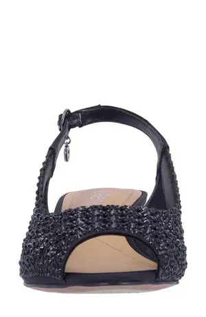 J. Reneé Malorie Wedge Slingbacks - Black