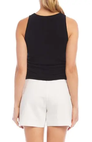 Fifteen Twenty Side Shirred Tank - Black