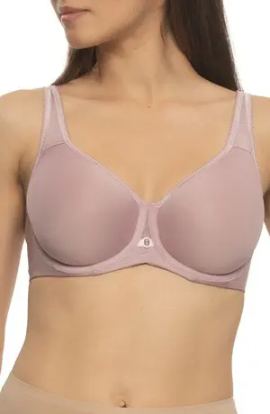 Felina Celestial Full Coverage Underwire Bra Mauve Shadows