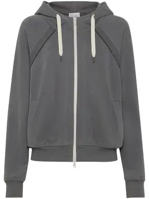 Brunello Cucinelli Drawstring Sweatshirts Hoodies For Women
