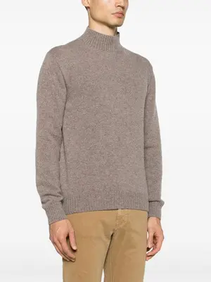 CRUCIANI Mock-neck Wool Blend Jumper