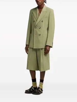 AMI Paris Double-breasted Peak-lapel Blazer