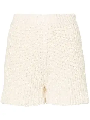 Alanui Knitted Shorts - Neutrals