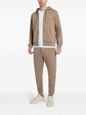 Polo Ralph Lauren Polo Pony Embroidered Drawstring Hoodie - Neutrals