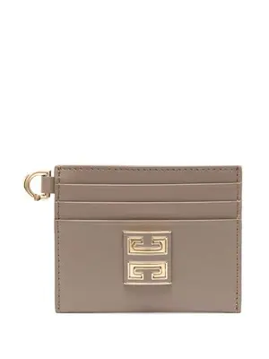 Givenchy 4g Leather Card Holder - Brown