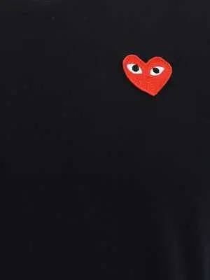 Play Comme Des Garcon Heart Logo T-shirt - Black