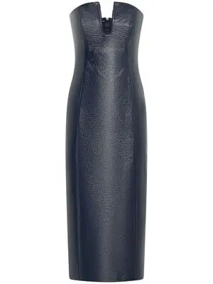 NICHOLAS Katherine Faux-leather Midi Dress