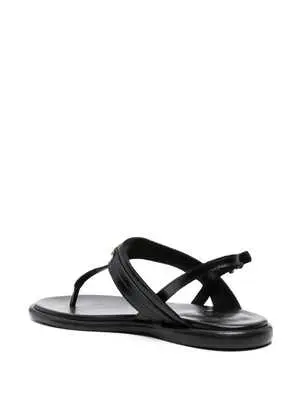 Isabel Marant Étoile Nya Leather Slingback Sandals - Black