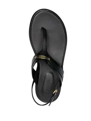 Isabel Marant Étoile Nya Leather Slingback Sandals - Black