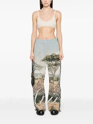 Alanui Ribbed Triangle Bralette - Neutrals