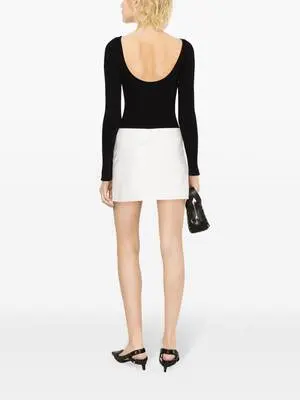 COURREGES Ellipse Vinyl Mini Skirt - White