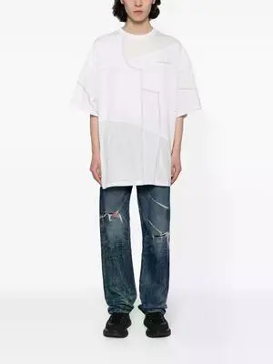 FENG CHEN WANG Panelled Cotton T-shirt