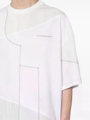 FENG CHEN WANG Panelled Cotton T-shirt