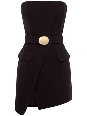 NICHOLAS Remi Strapless Blazer Minidress - Black