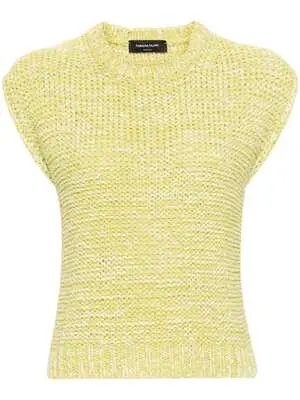 Fabiana Filippi Crochet-knit Mélange-effect Vest