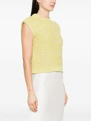 Fabiana Filippi Crochet-knit Mélange-effect Vest