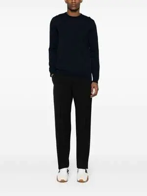 ROBERTO COLLINA Ribbed Cotton Jumper - Blue