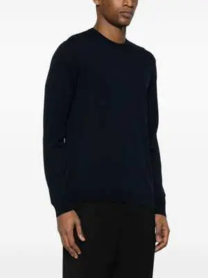 ROBERTO COLLINA Ribbed Cotton Jumper - Blue