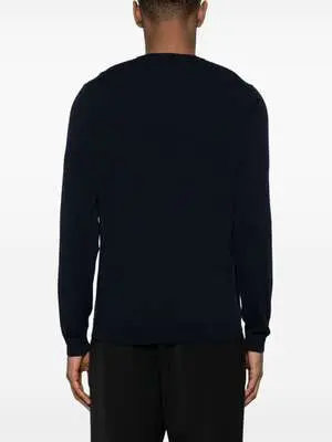 ROBERTO COLLINA Ribbed Cotton Jumper - Blue