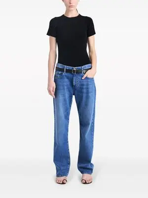 Proenza Schouler Ribbed Crew-neck T-shirt - Black