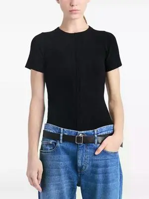 Proenza Schouler Ribbed Crew-neck T-shirt - Black