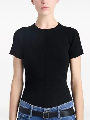 Proenza Schouler Ribbed Crew-neck T-shirt - Black