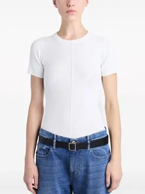 Proenza Schouler Ribbed Crewneck T-shirt - White