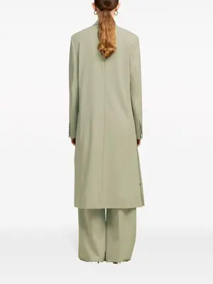 Ami Double-breasted Virgin Wool Coat - Green