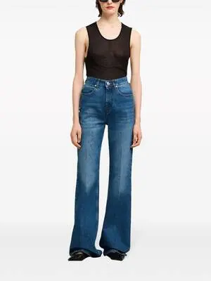 Ami High-rise Flared-leg Jeans