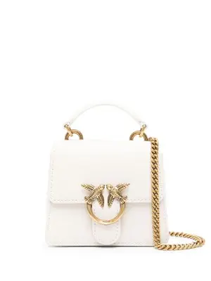 Pinko Micro Love One Crossbody Bag - Neutrals