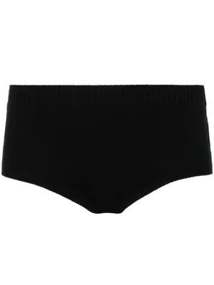 Alanui Knitted Cullote Shorts - Black