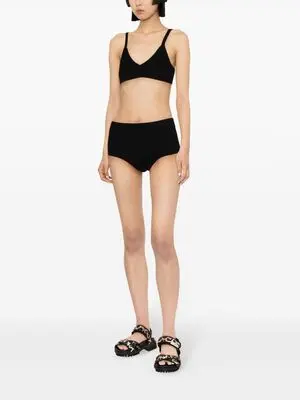 Alanui Knitted Cullote Shorts - Black