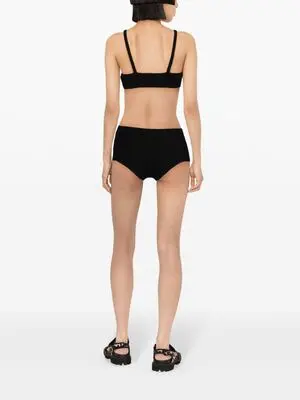 Alanui Knitted Cullote Shorts - Black