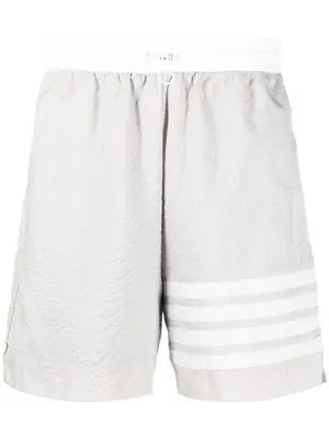 Thom Browne 4-bar Stripe Track Shorts - Grey