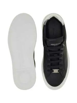 FERRAGAMO Logo-patch Leather Sneakers