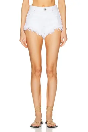Isabel Marant Eneidao Denim Shorts - White