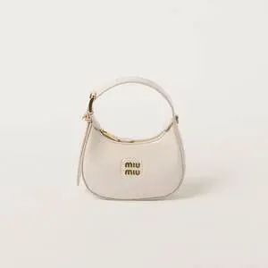 Miu Miu Patent Leather Hobo Bag - Ivory | Editorialist