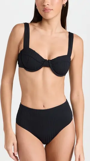 Solid & Striped Lilo Bikini Bottom - Blackout