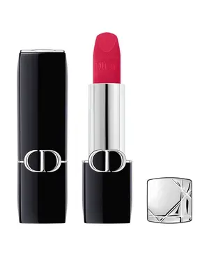 Dior Rouge Lipstick - Velvet - 100 Nude Look Velvet Rouge Rose Velvet - A Magenta