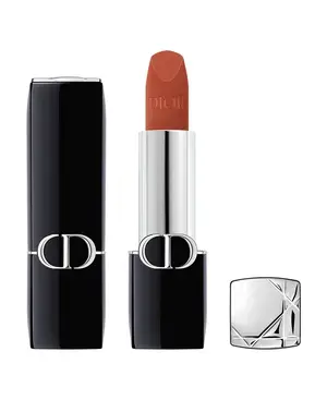 Dior Rouge Lipstick - Velvet - 100 Nude Look Velvet Terra Bella - A Brick Coral