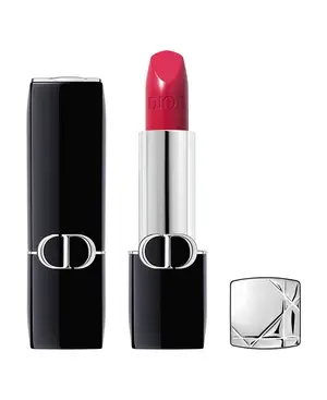 Dior Rouge Lipstick - Satin - 240 J'adore 766 Rose Harpers - A Magenta Pink