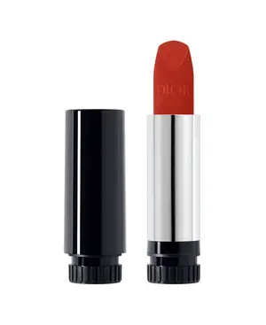 Dior Rouge Lipstick Refill - Velvet - 100 Nude Look 777 Fahrenheit - A Flamboyant Brick Red