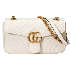 Gucci GG Marmont Medium Shoulder Bag White