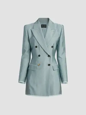 Giorgio Armani Double-breasted Jacket - Quarry
