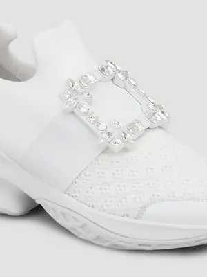 ROGER VIVIER Viv Run Buckle Sneakers - Bianco