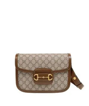 Gucci Horsebit 1955 Medium Shoulder Bag - Beige